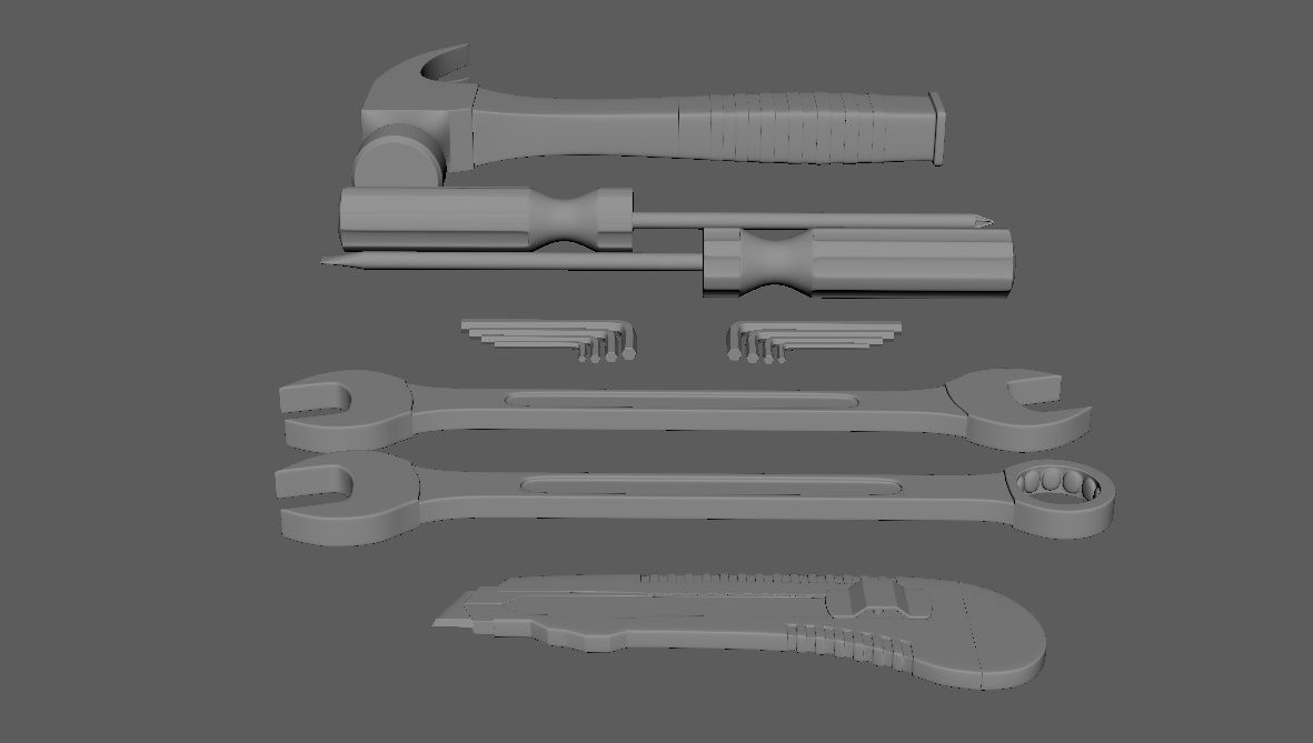 Tool Kit Set 3D model | CGTrader