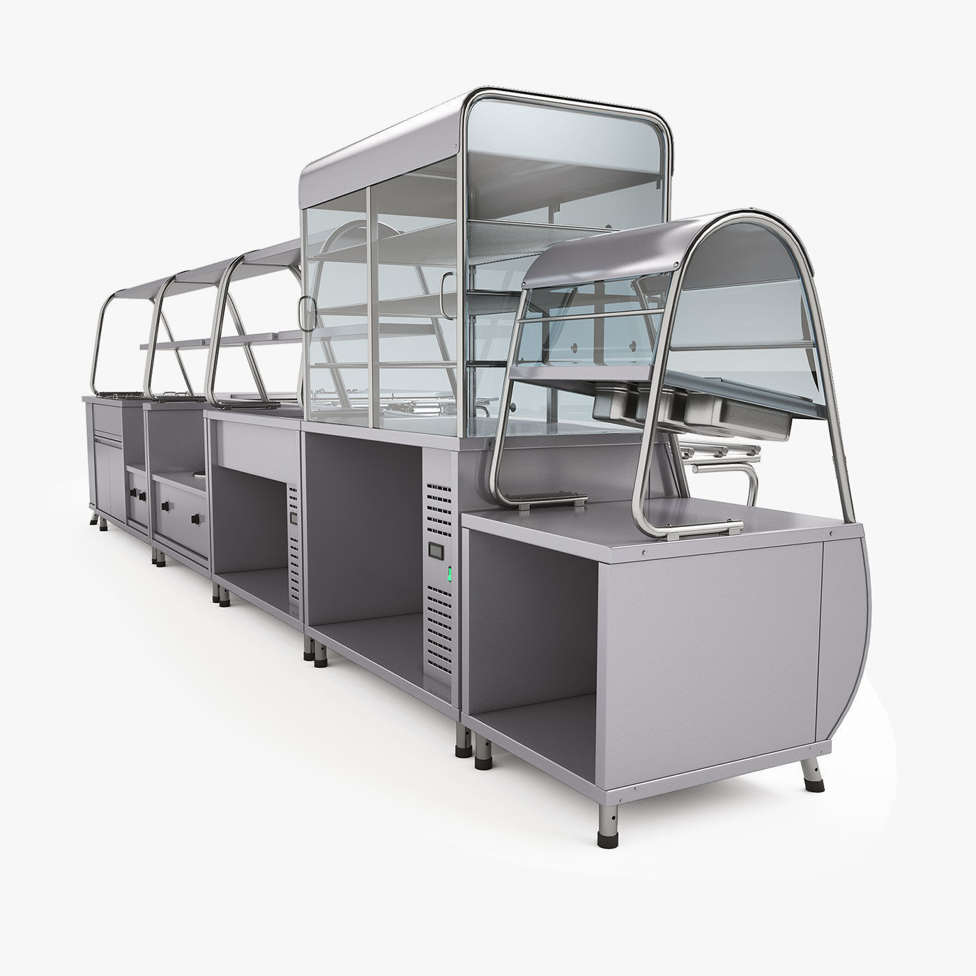 Serving Lines Equipment 3D model | CGTrader