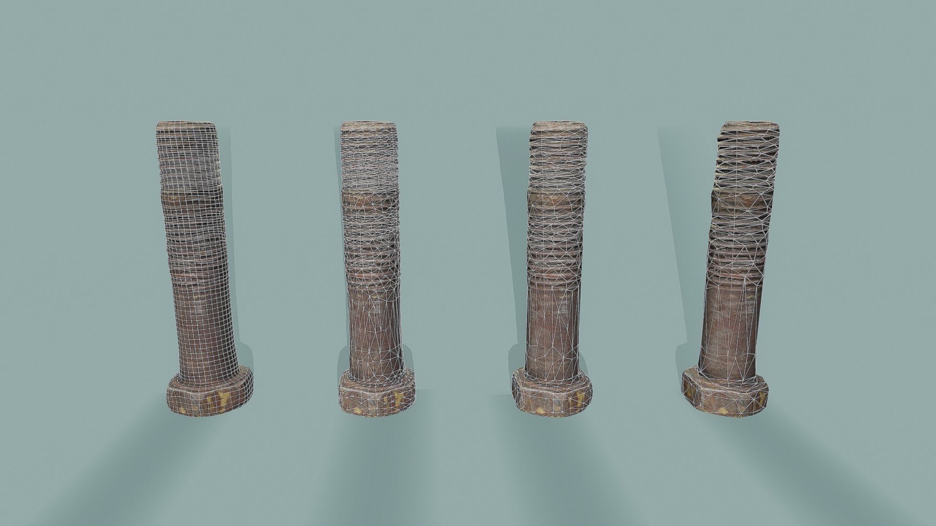 3D model 3D Scan Car Parts Pack - Props VR / AR / low-poly | CGTrader