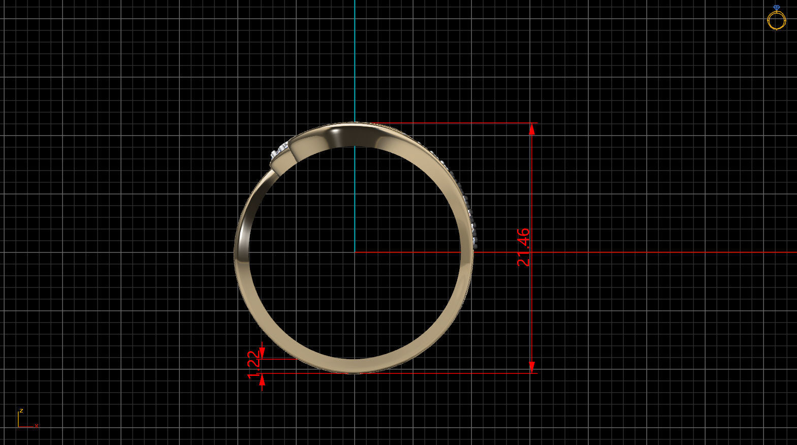 Tangle ring silver gold printable jewelry 3D model 3D model 3D ...