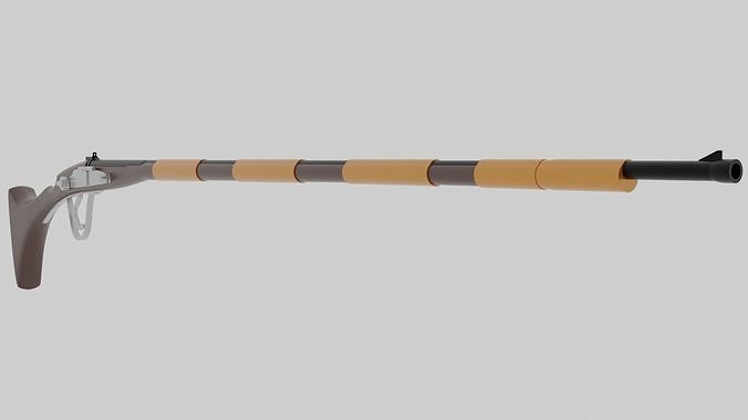 Tusken Cycler Rifle C 3D model | CGTrader
