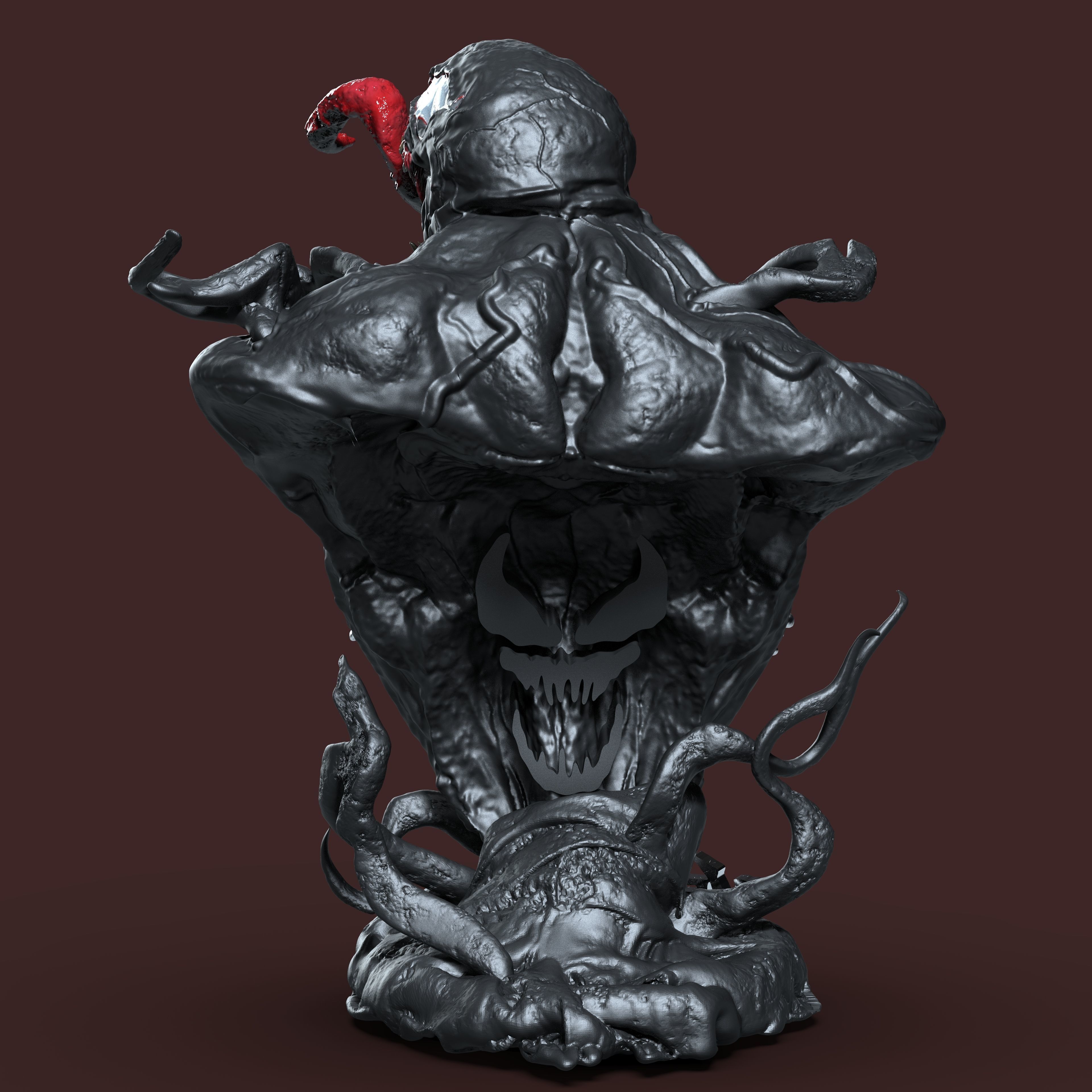 Venom Bust 3D model 3D printable | CGTrader