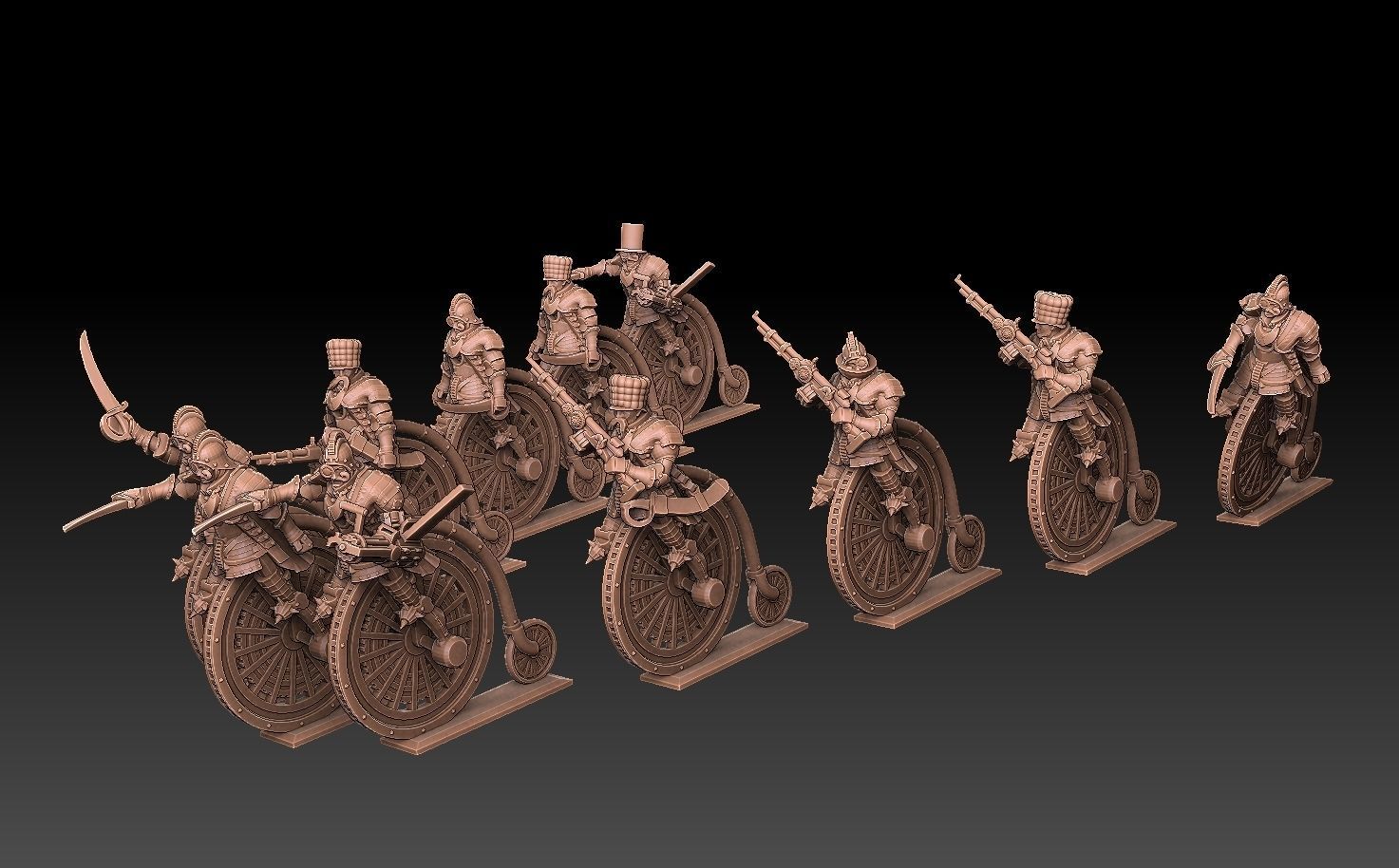 Steampunk Wheeled Hussars Cavalry 3D model 3D printable | CGTrader
