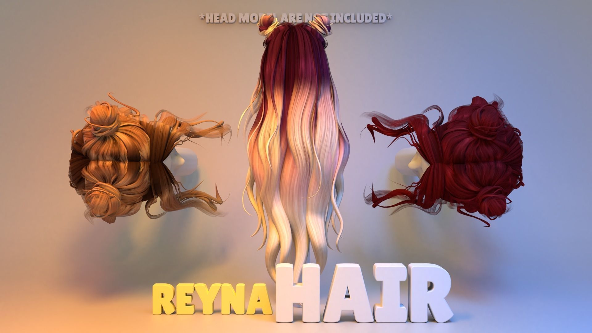 Reyna Hair 3D model | CGTrader