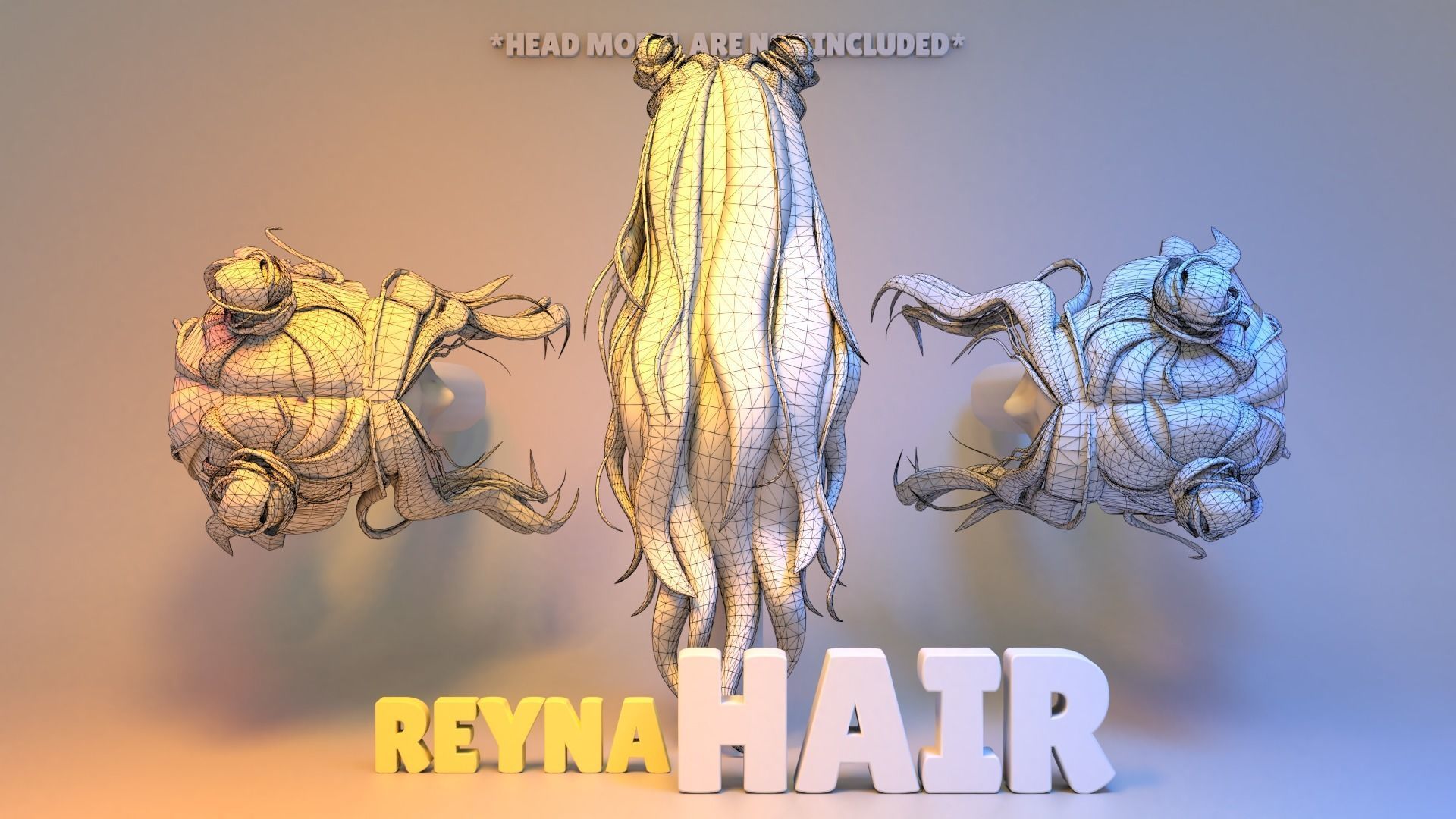 Reyna Hair 3D model | CGTrader
