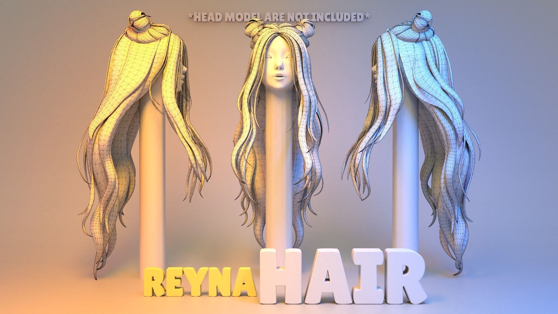 Reyna Hair 3D model | CGTrader