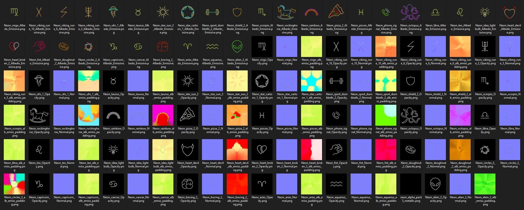 3D model Ultimate Neon Sign pack 5 VR / AR / low-poly | CGTrader