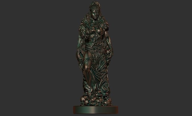 Hel statuette 3D model 3D printable | CGTrader