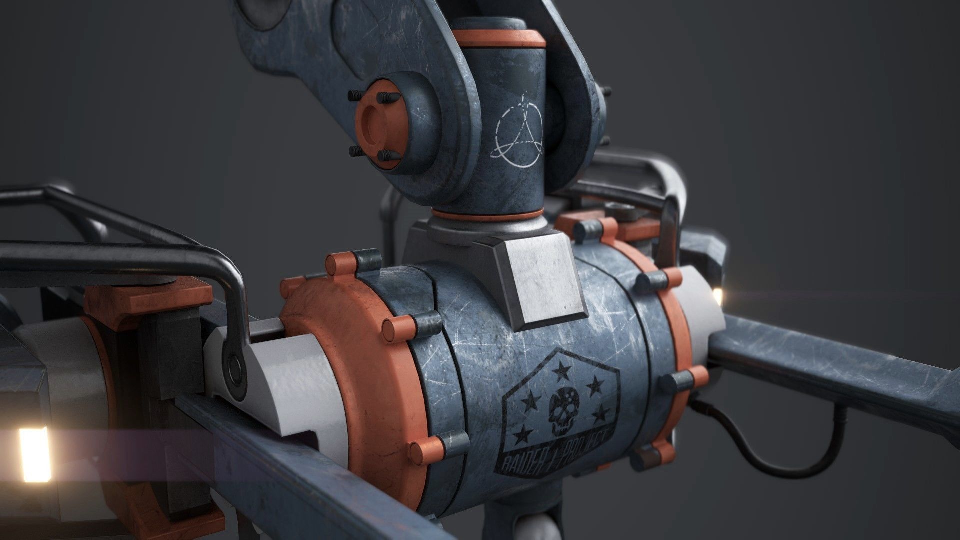 Turret Gun 3D model 3D printable | CGTrader