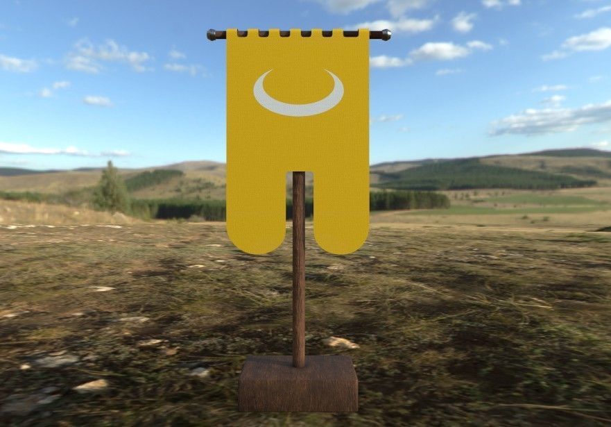 3D model Medieval Flag Bundle VR / AR / low-poly | CGTrader