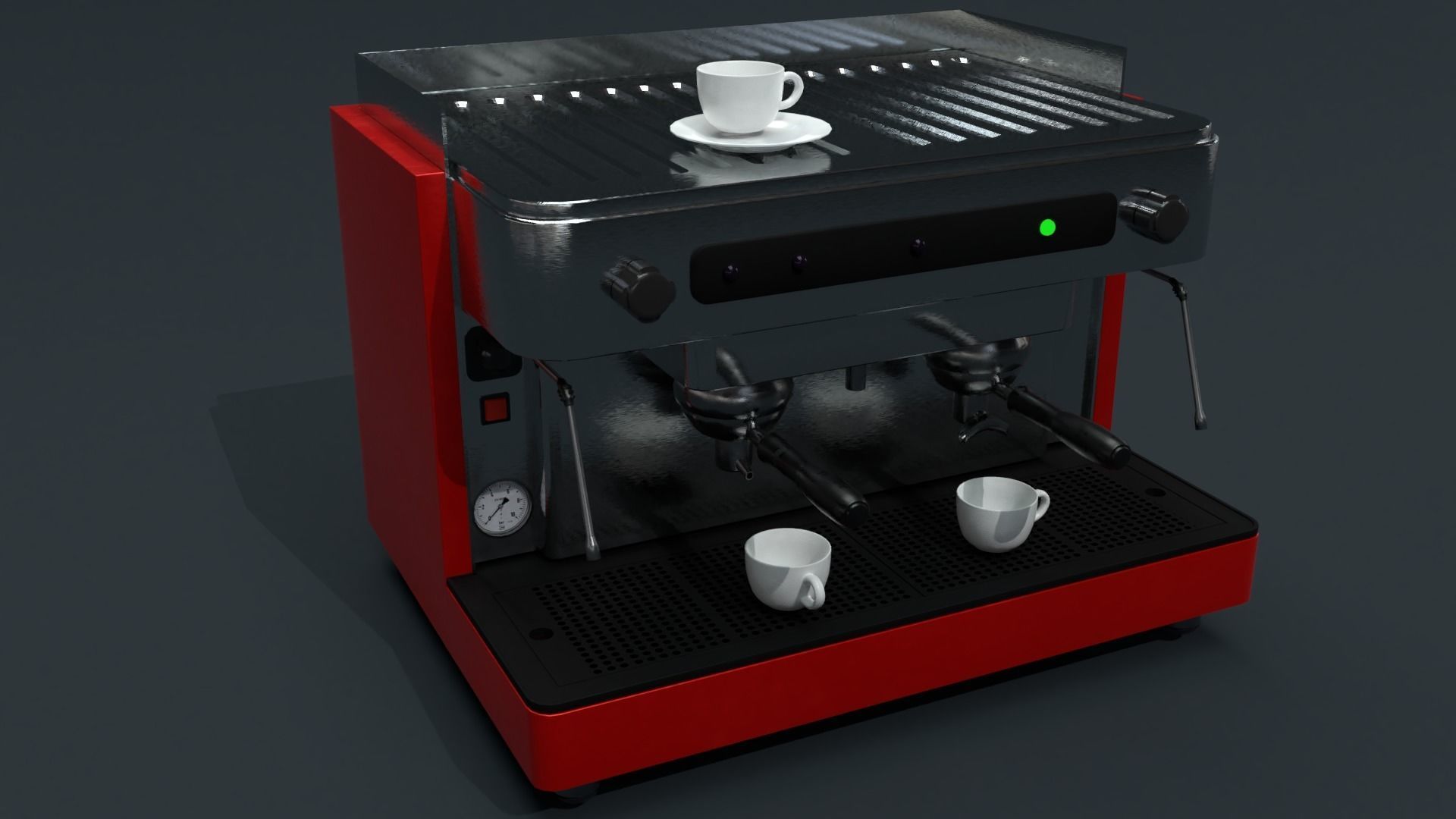 Medium coffee machine free VR / AR / low-poly 3D model rigged | CGTrader