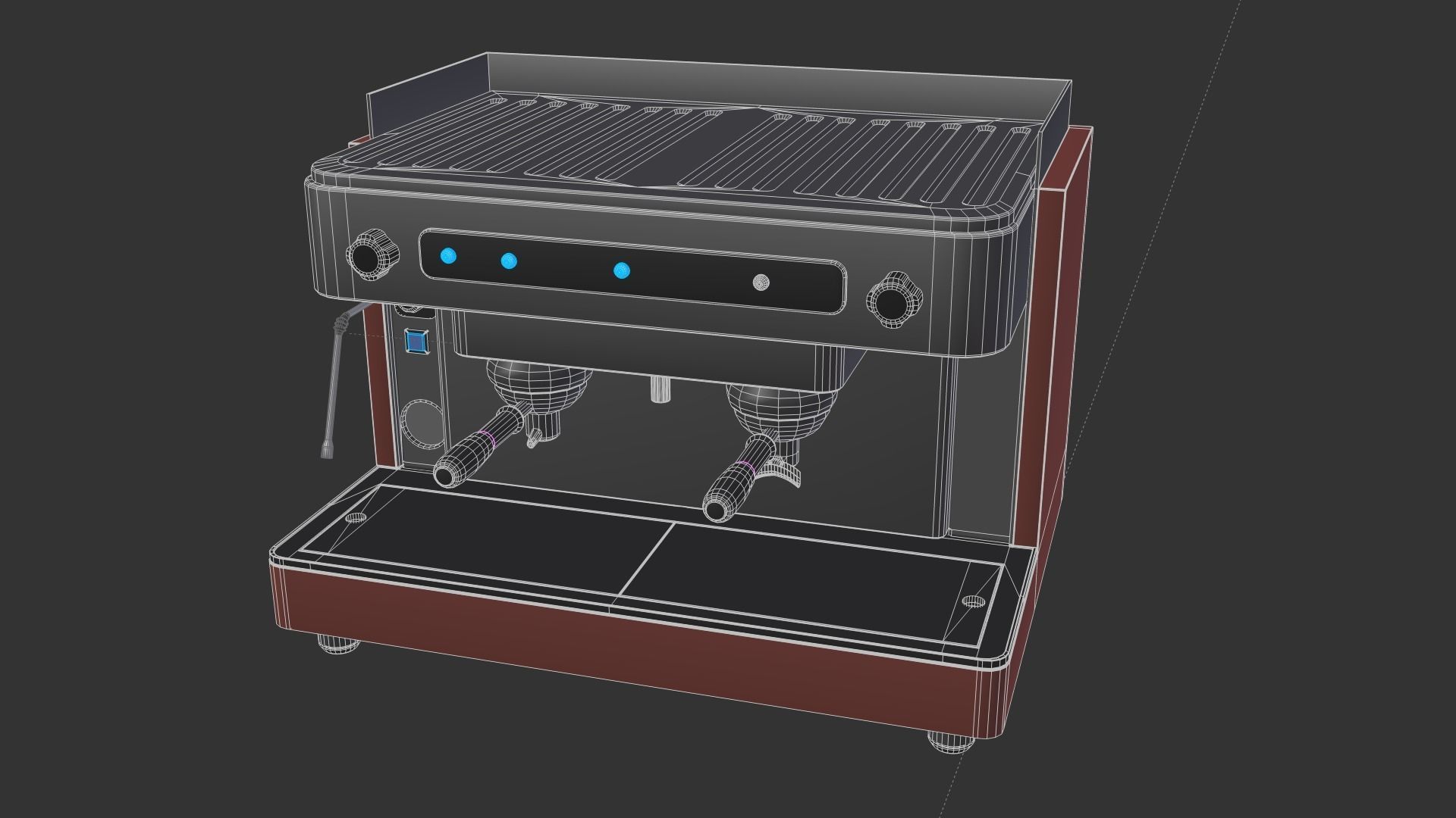 Medium coffee machine free VR / AR / low-poly 3D model rigged | CGTrader