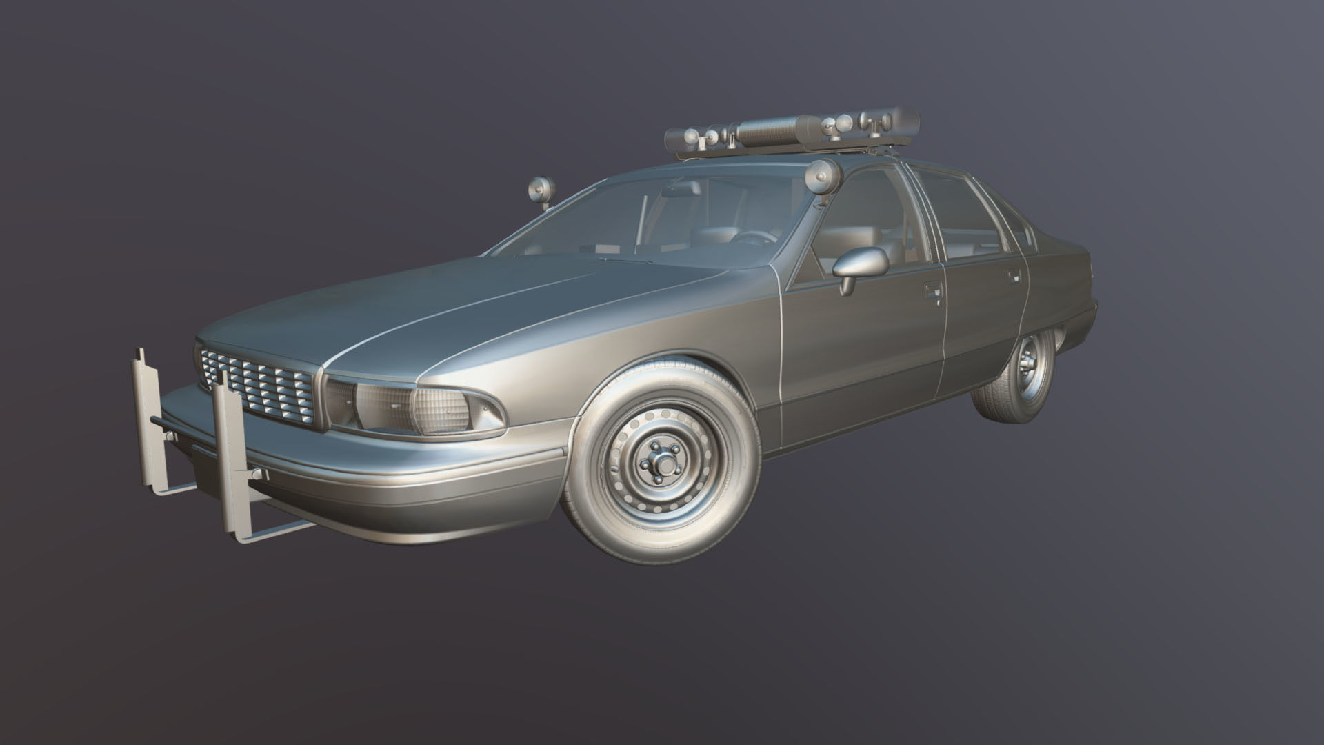 3D model 90s generic police car VR / AR / low-poly | CGTrader