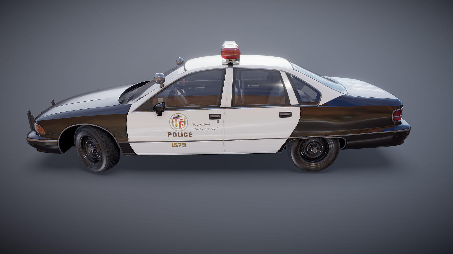 3D model 90s generic police car VR / AR / low-poly | CGTrader