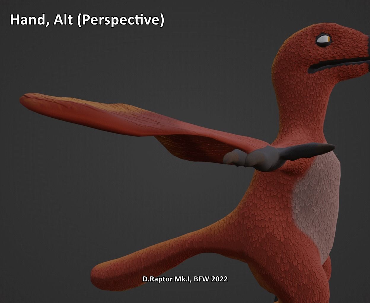 3D model Deinonychus Raptor Mk I for VRChat VR / AR / low-poly | CGTrader