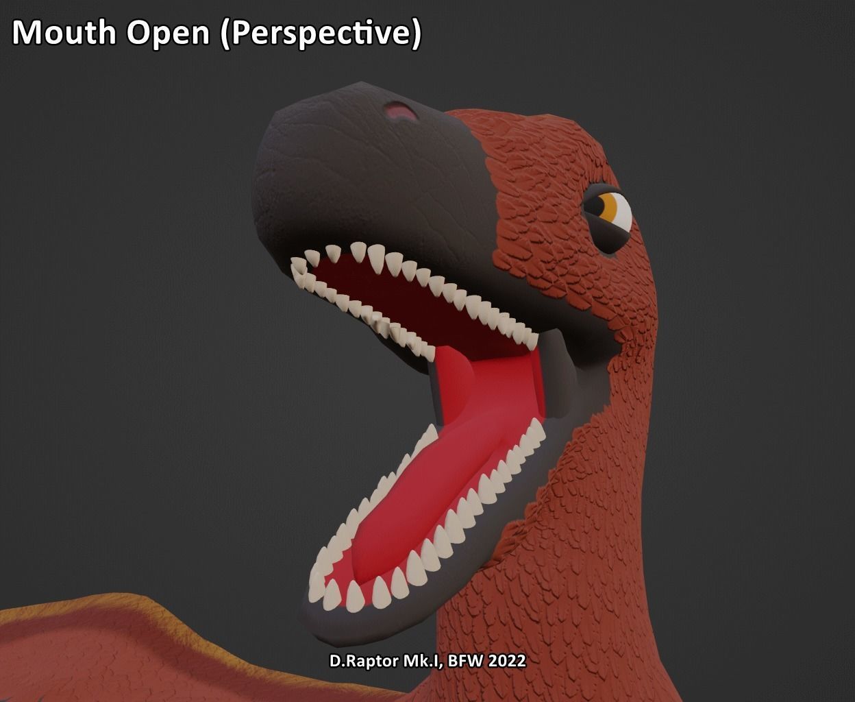 3D model Deinonychus Raptor Mk I for VRChat VR / AR / low-poly | CGTrader