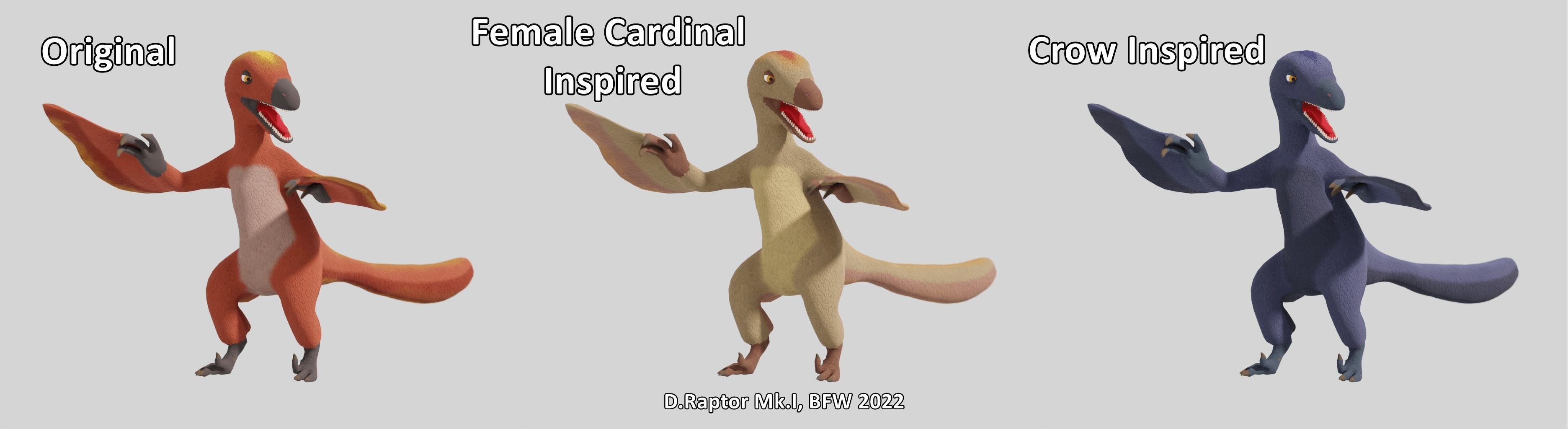 3D model Deinonychus Raptor Mk I for VRChat VR / AR / low-poly | CGTrader