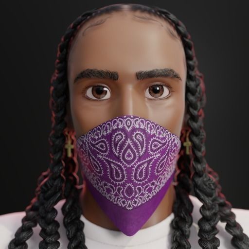 Ballas 3D model free 3D model rigged | CGTrader