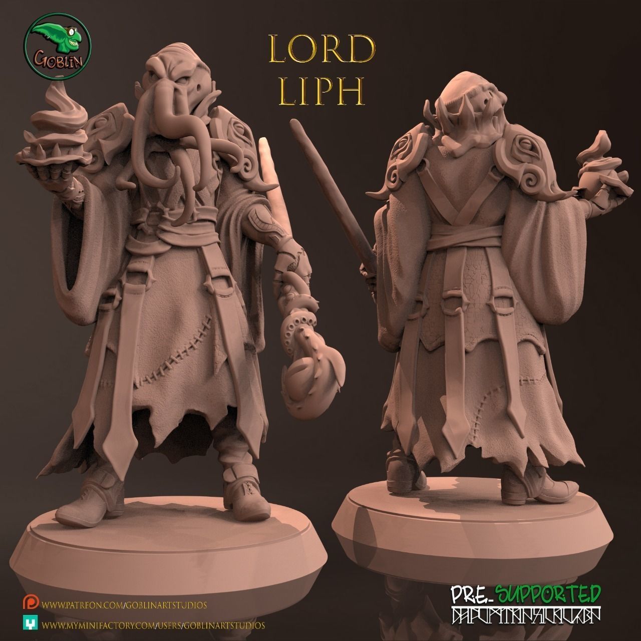 Lord Liph - Mind Flayers 3D model 3D printable | CGTrader