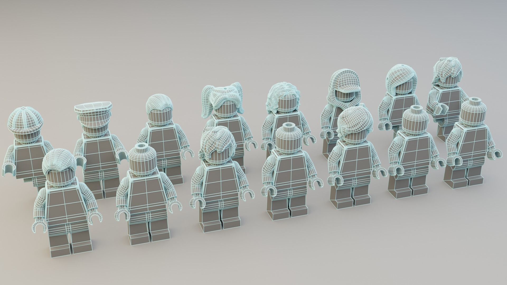 Lego Zombie pack 3D model | CGTrader