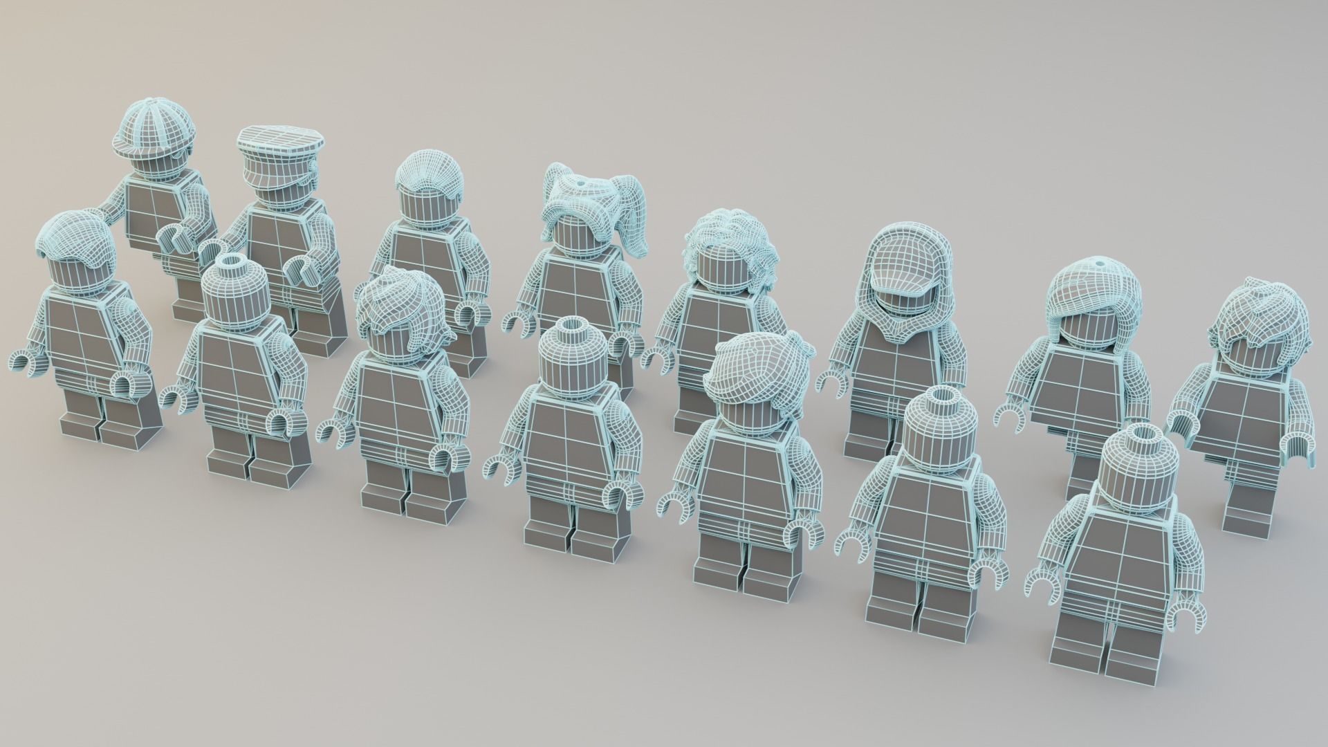 Lego Zombie pack 3D model | CGTrader