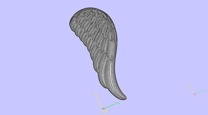 Angel Wing 3D model 3D printable | CGTrader