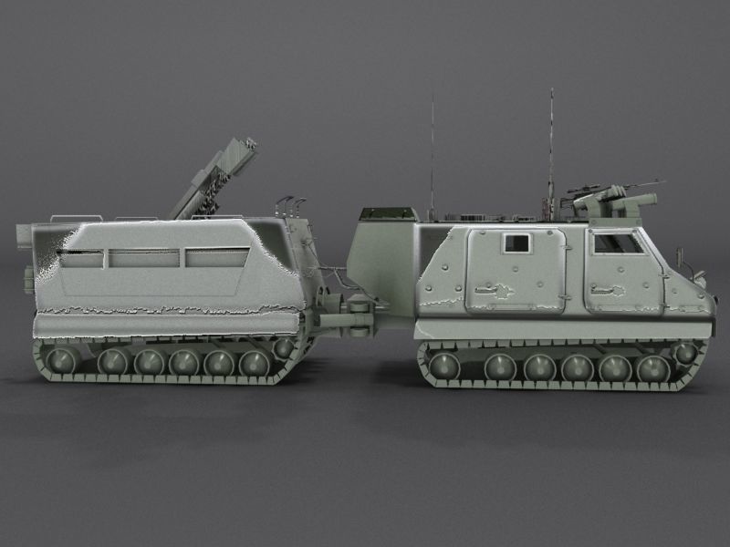3D model Bronco ATTC Mortar Tracked Carrier VR / AR / low-poly | CGTrader