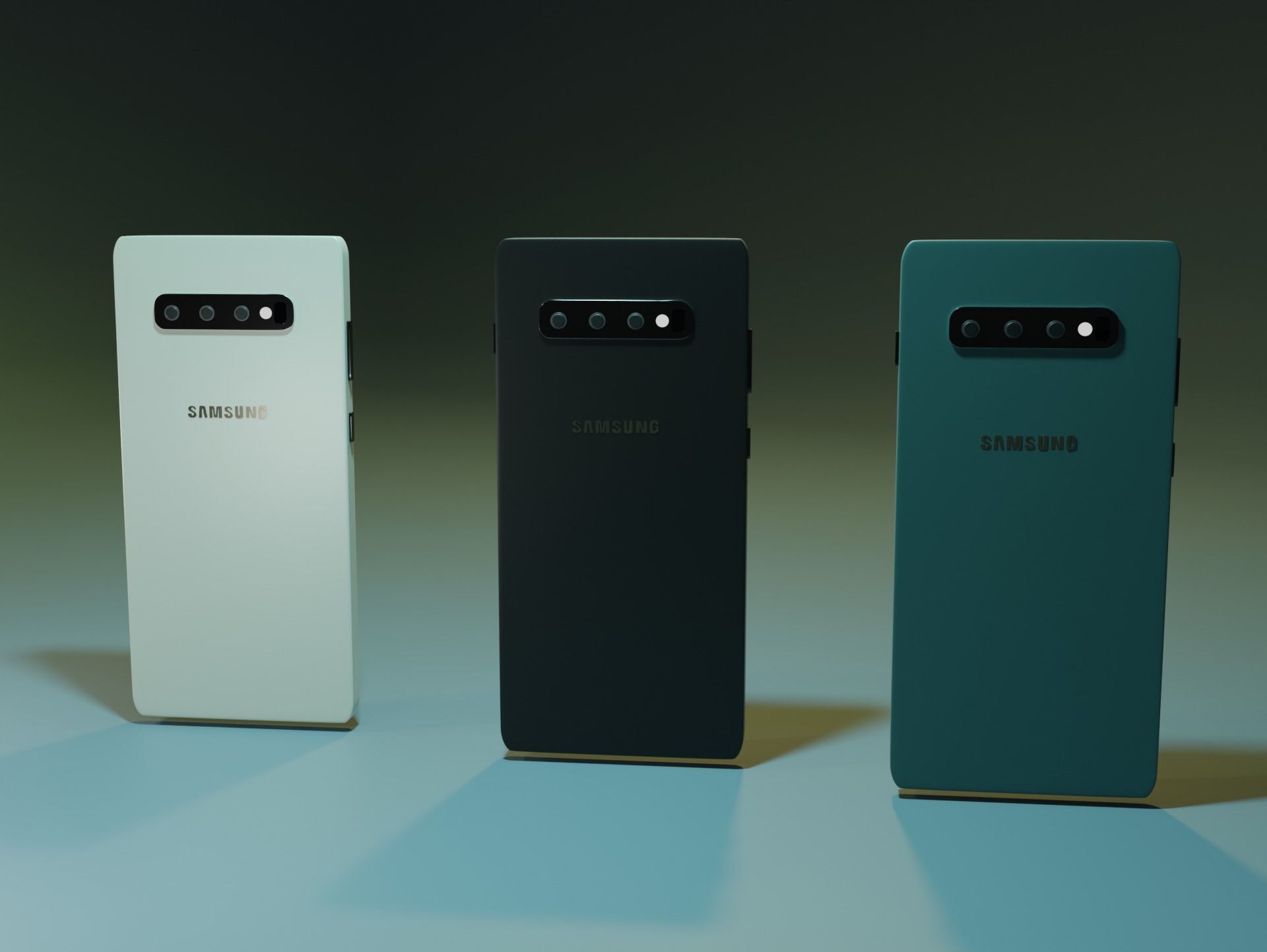 Samsung s10 plus all official colors free 3D model | CGTrader