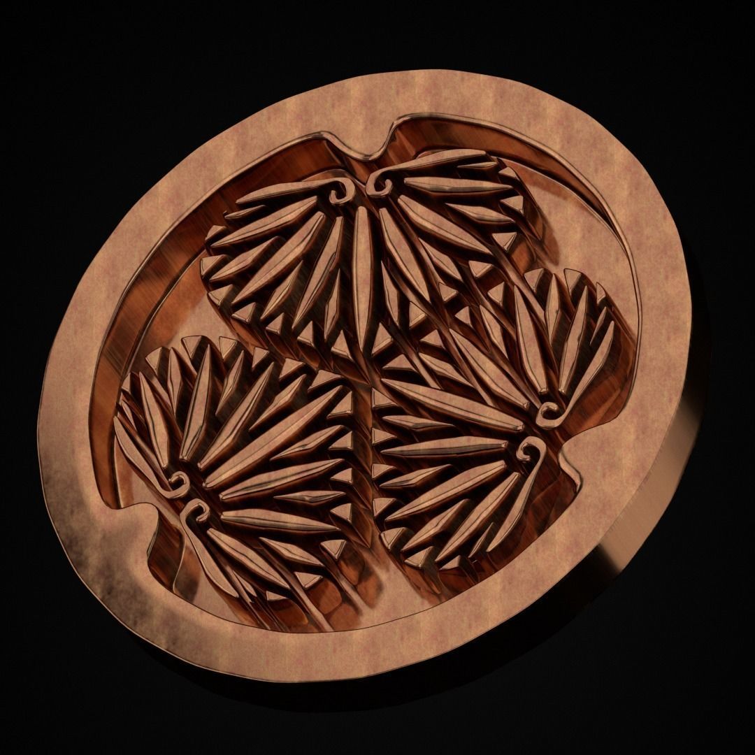 Tokugawa Kamon - Samurai Clan Crest 3D model | CGTrader