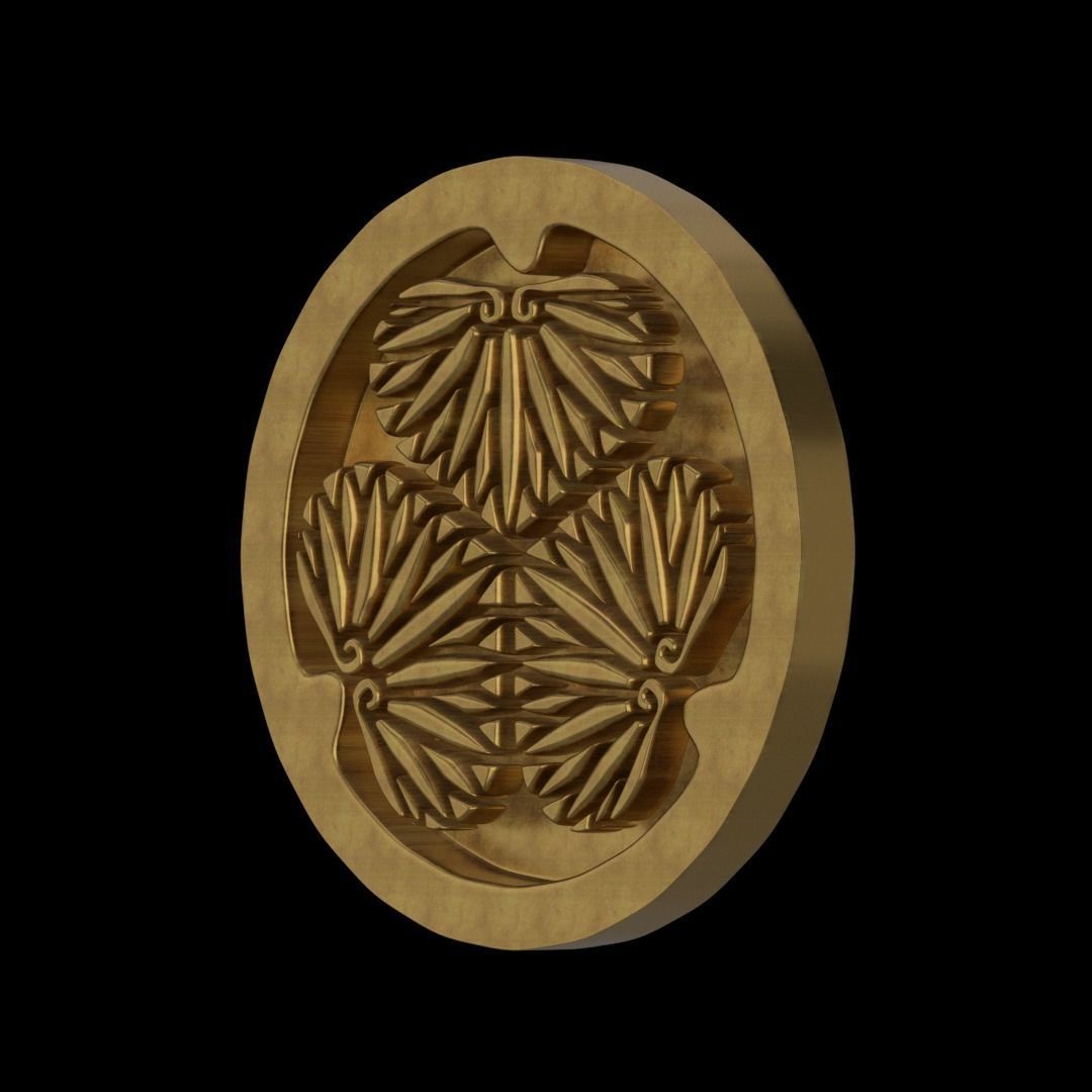 Tokugawa Kamon - Samurai Clan Crest 3D model | CGTrader