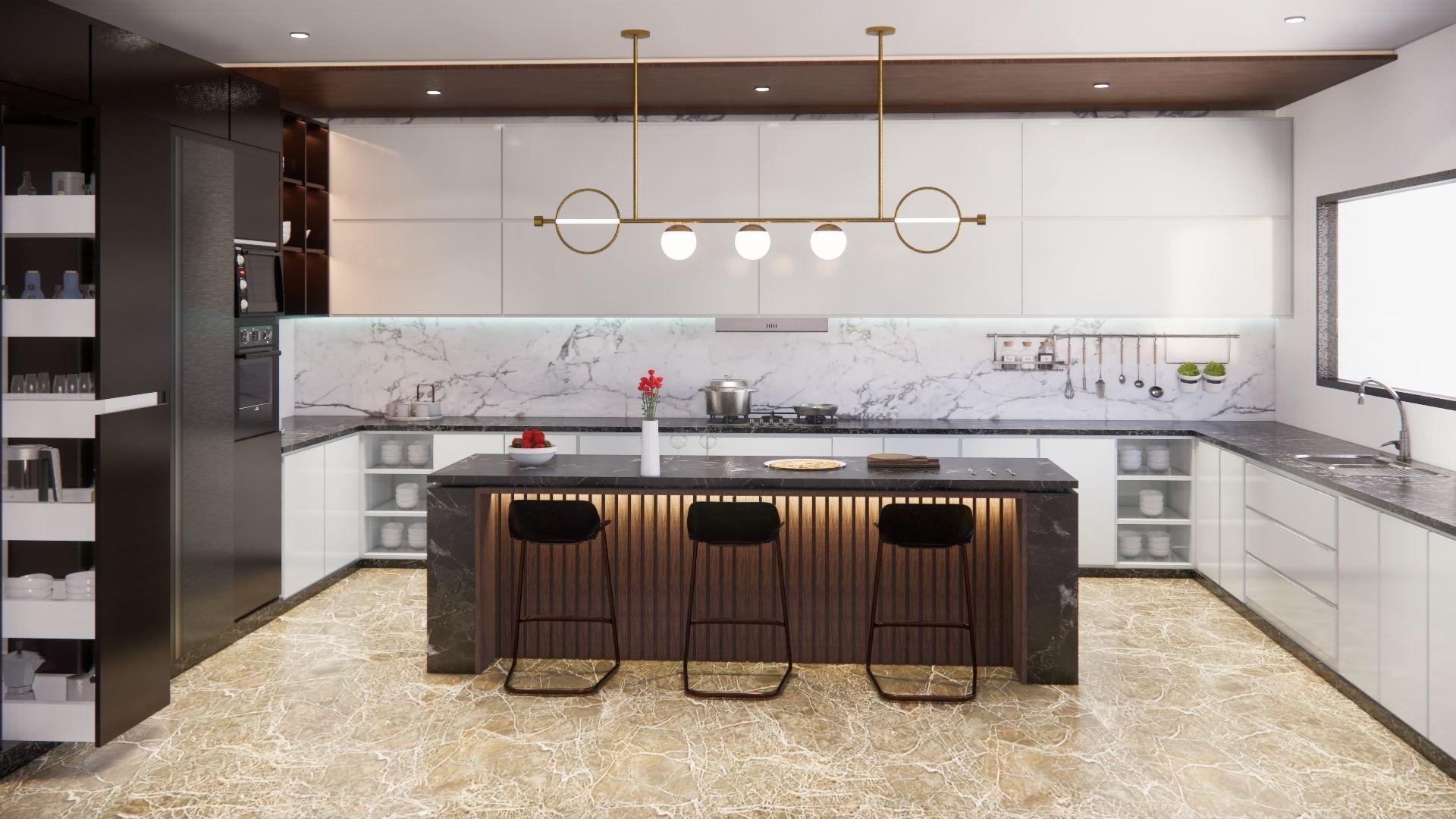 3D model kitchen design render by enscape VR / AR / low-poly | CGTrader