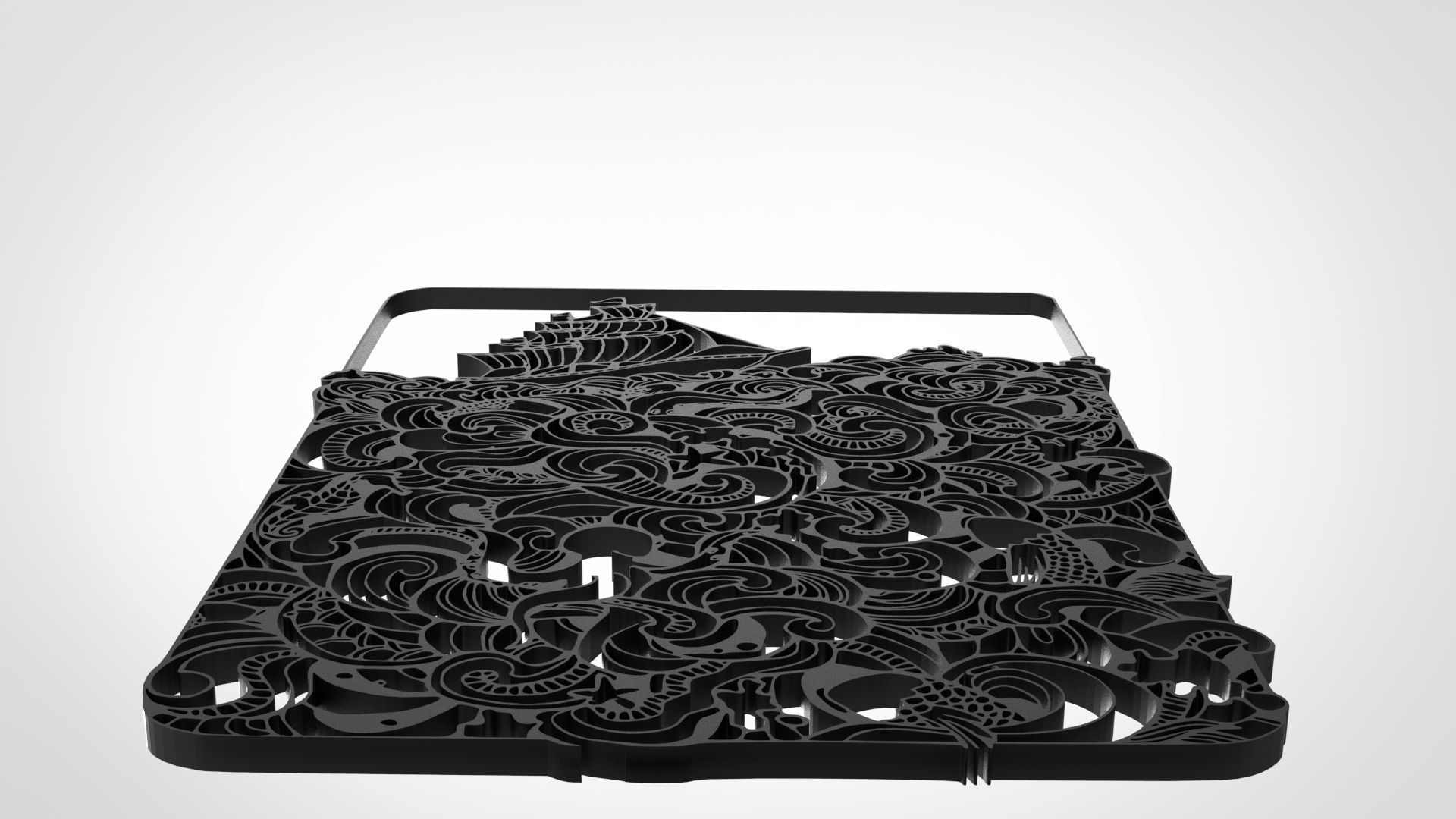 MODERN WALL FRAME ART 3D model 3D printable | CGTrader