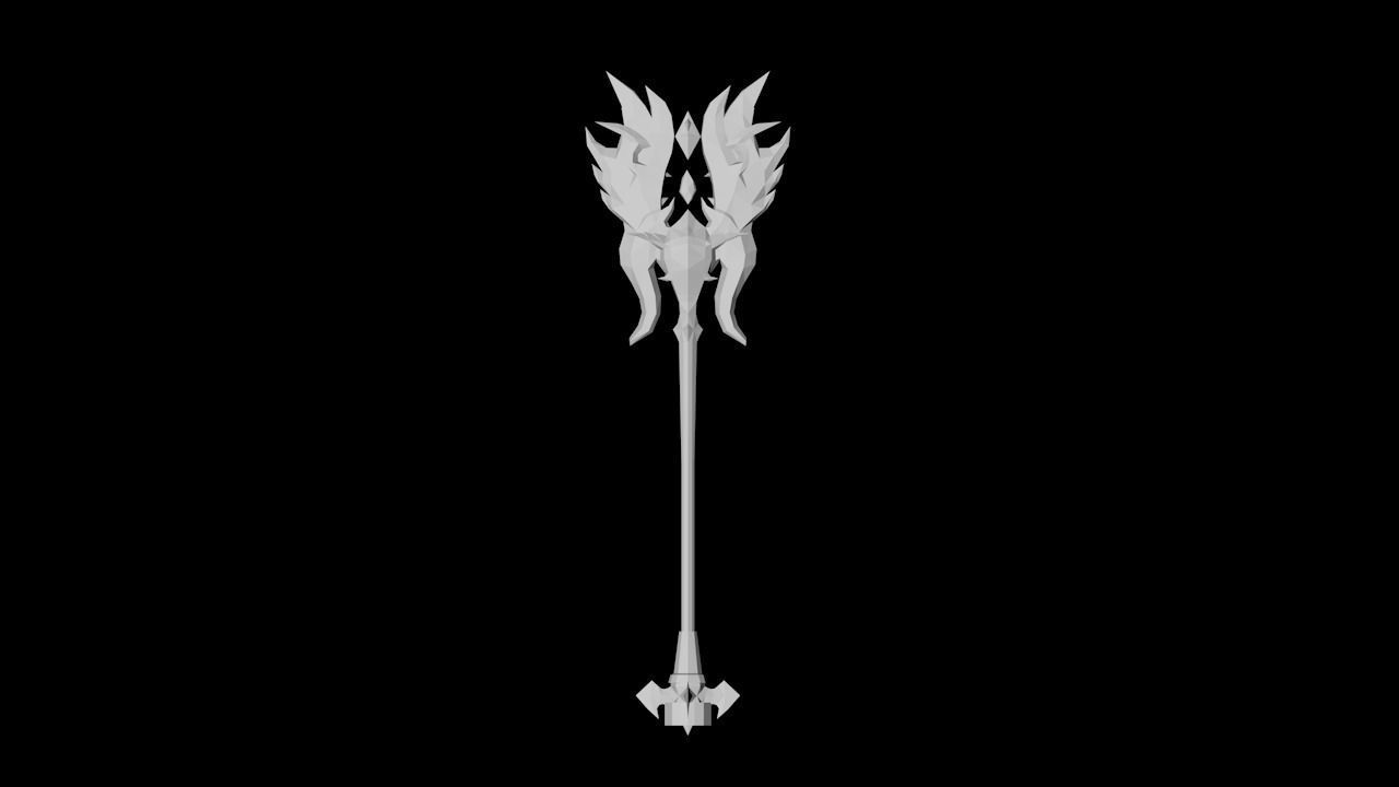 3D model Corrupted Holy Scepter VR / AR / low-poly | CGTrader