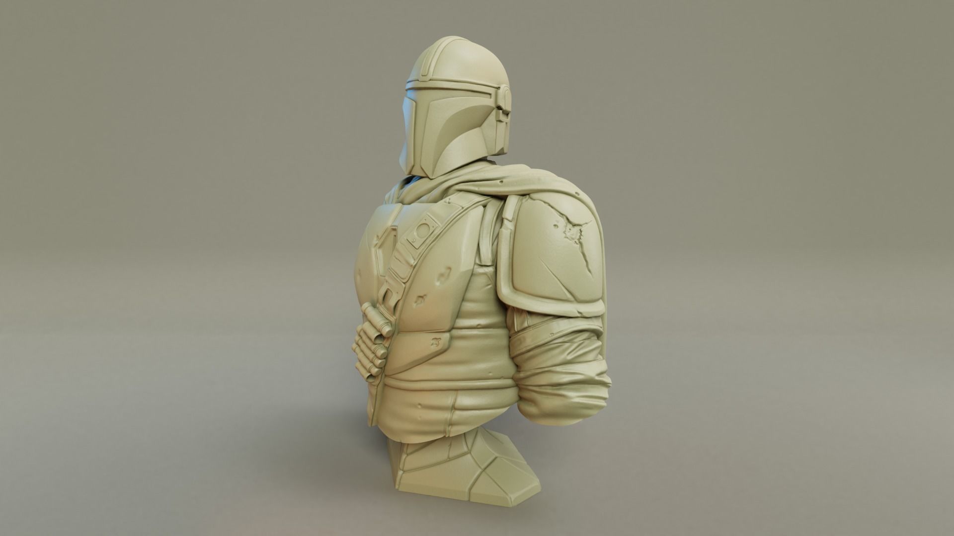 Mandalorian 3D Print 3D model 3D printable | CGTrader