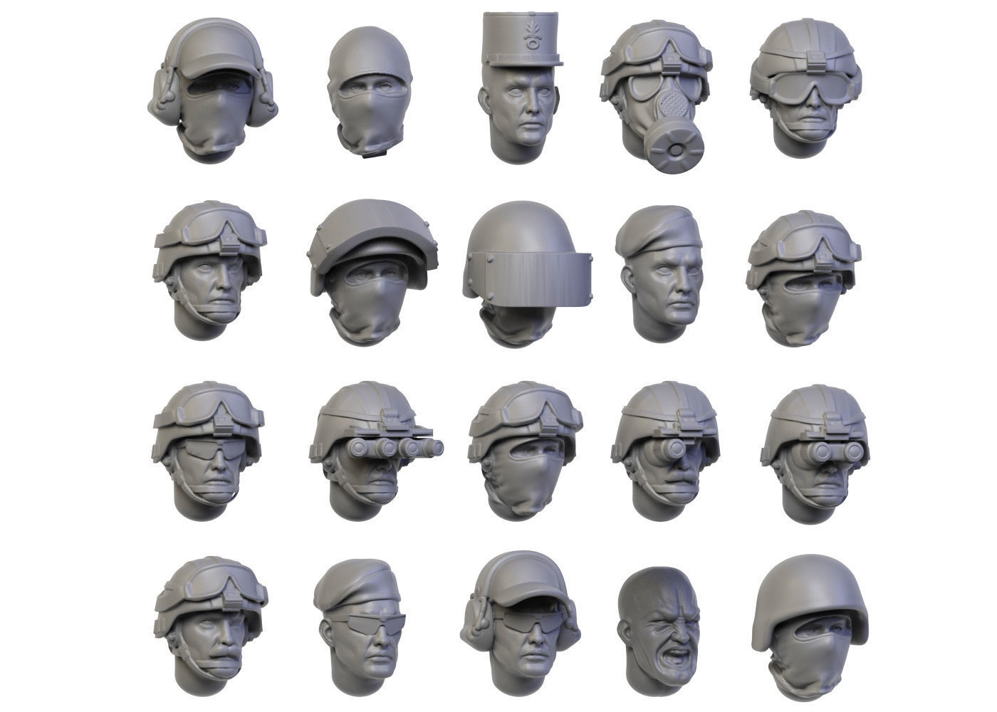 Soldiers Constructor 3D model 3D printable | CGTrader