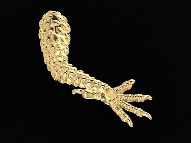 dragon foot 3177 3D model 3D printable | CGTrader