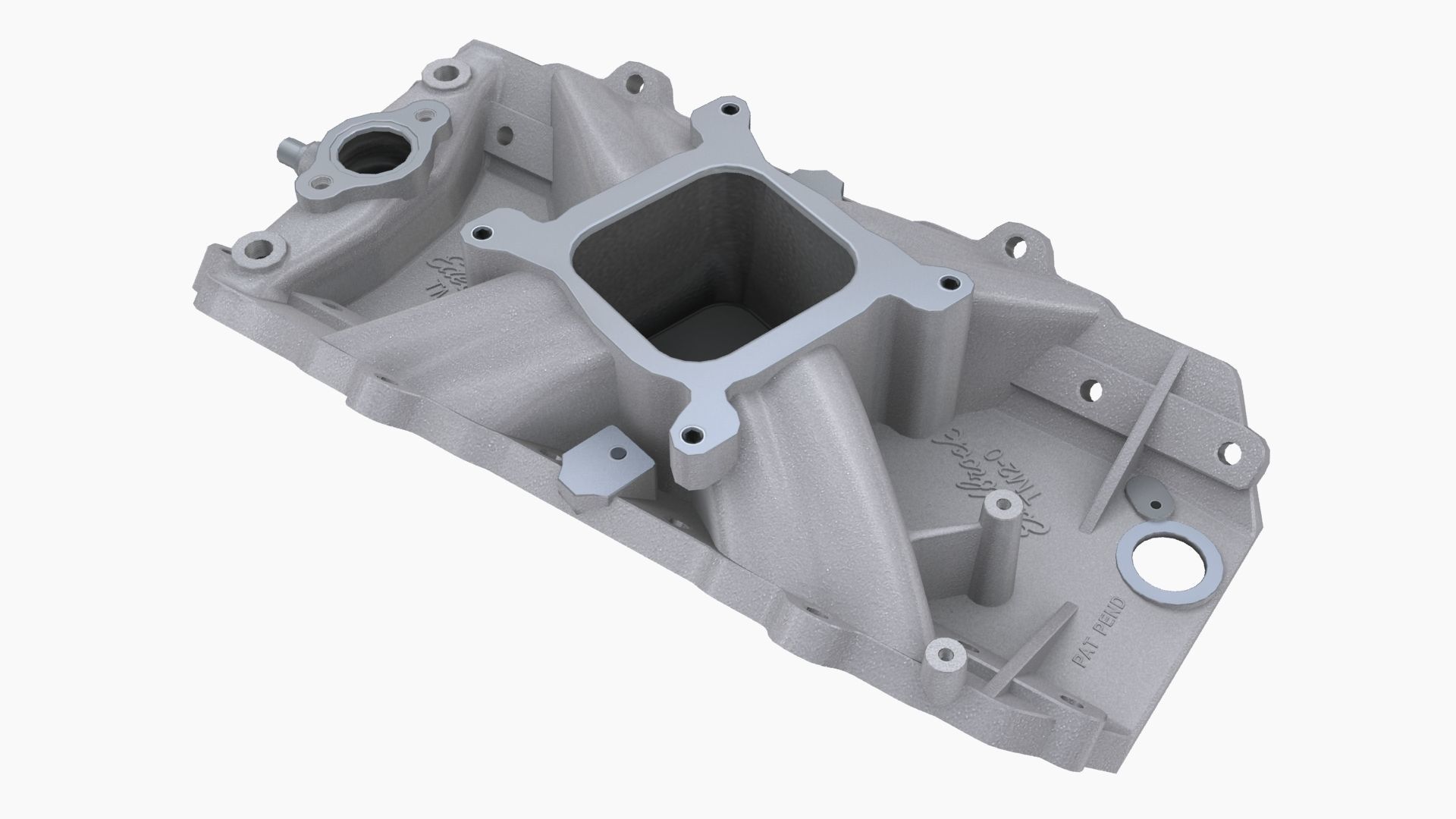3D model Edelbrock TM 2-0 Bigblock Chevy intake manifold VR / AR / low ...