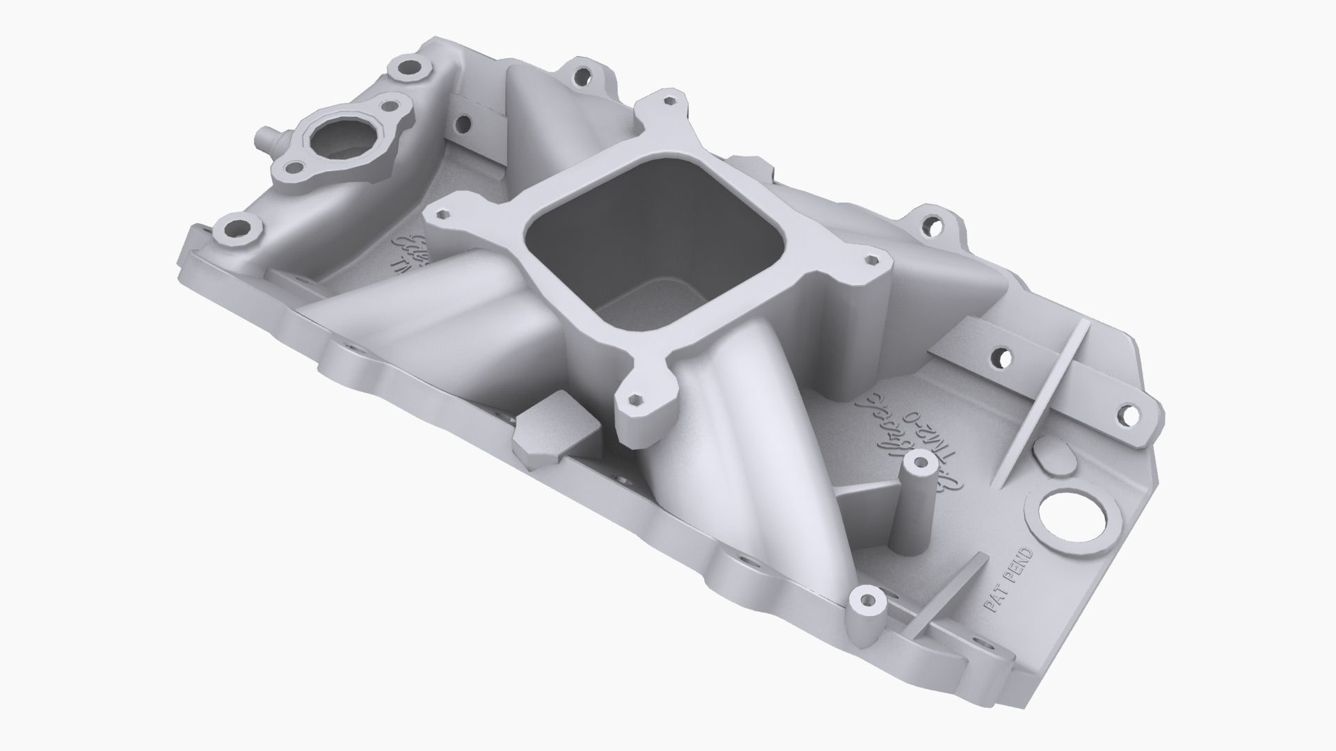 3D model Edelbrock TM 2-0 Bigblock Chevy intake manifold VR / AR / low ...