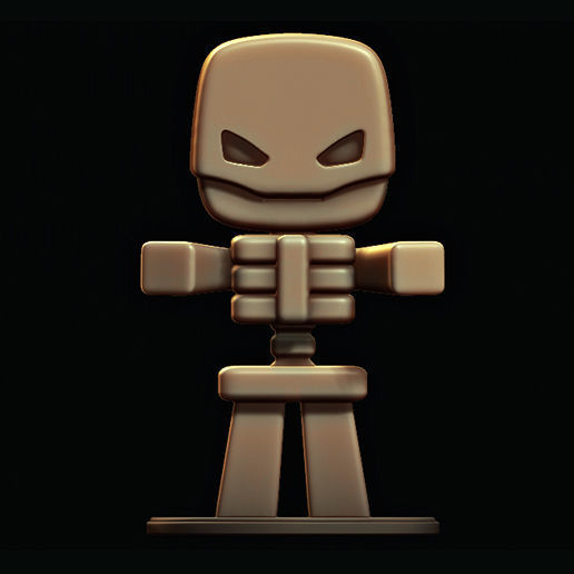 Minecraft Skeleton Fan Art 3D model 3D printable | CGTrader