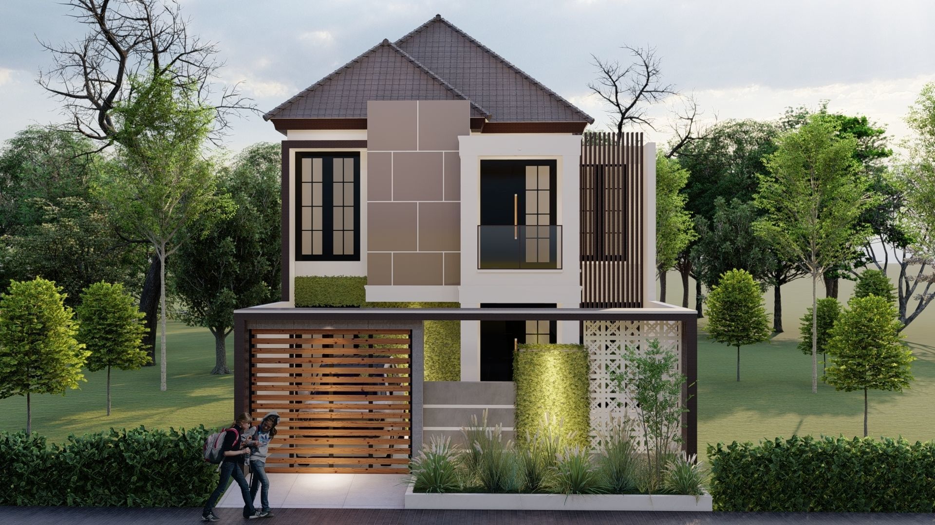 desain rumah 3D model animated | CGTrader
