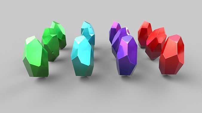 3D model mini gem VR / AR / low-poly | CGTrader