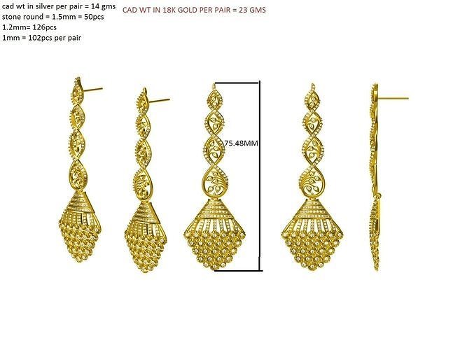 earing 3D model 3D printable | CGTrader