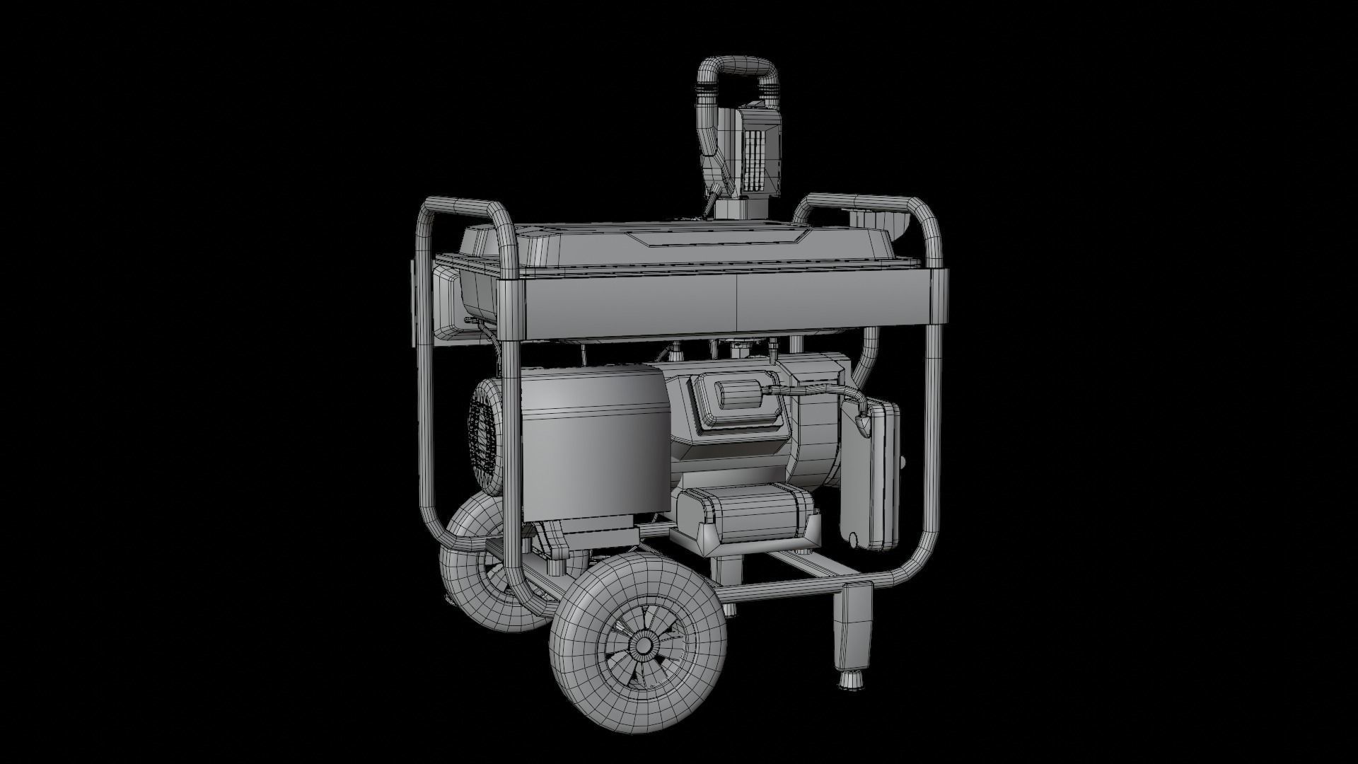 Demolition Hammer with Electrical Generator 3D model | CGTrader