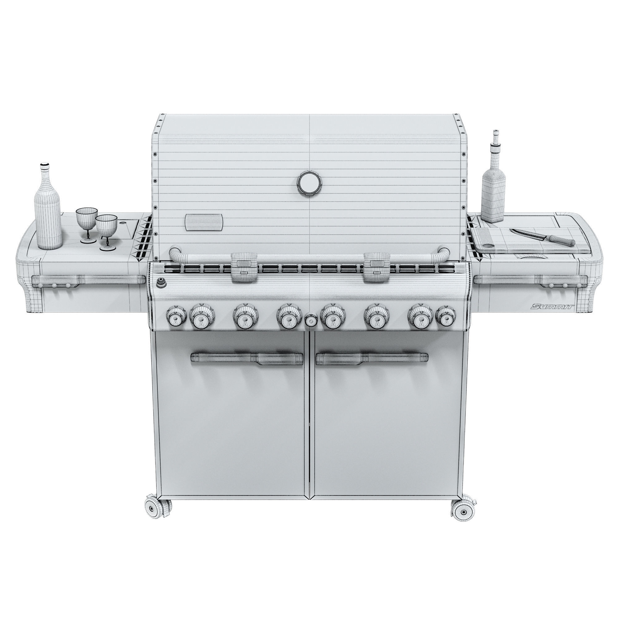 Weber Summit S-670 GBS gas grill 3D model | CGTrader