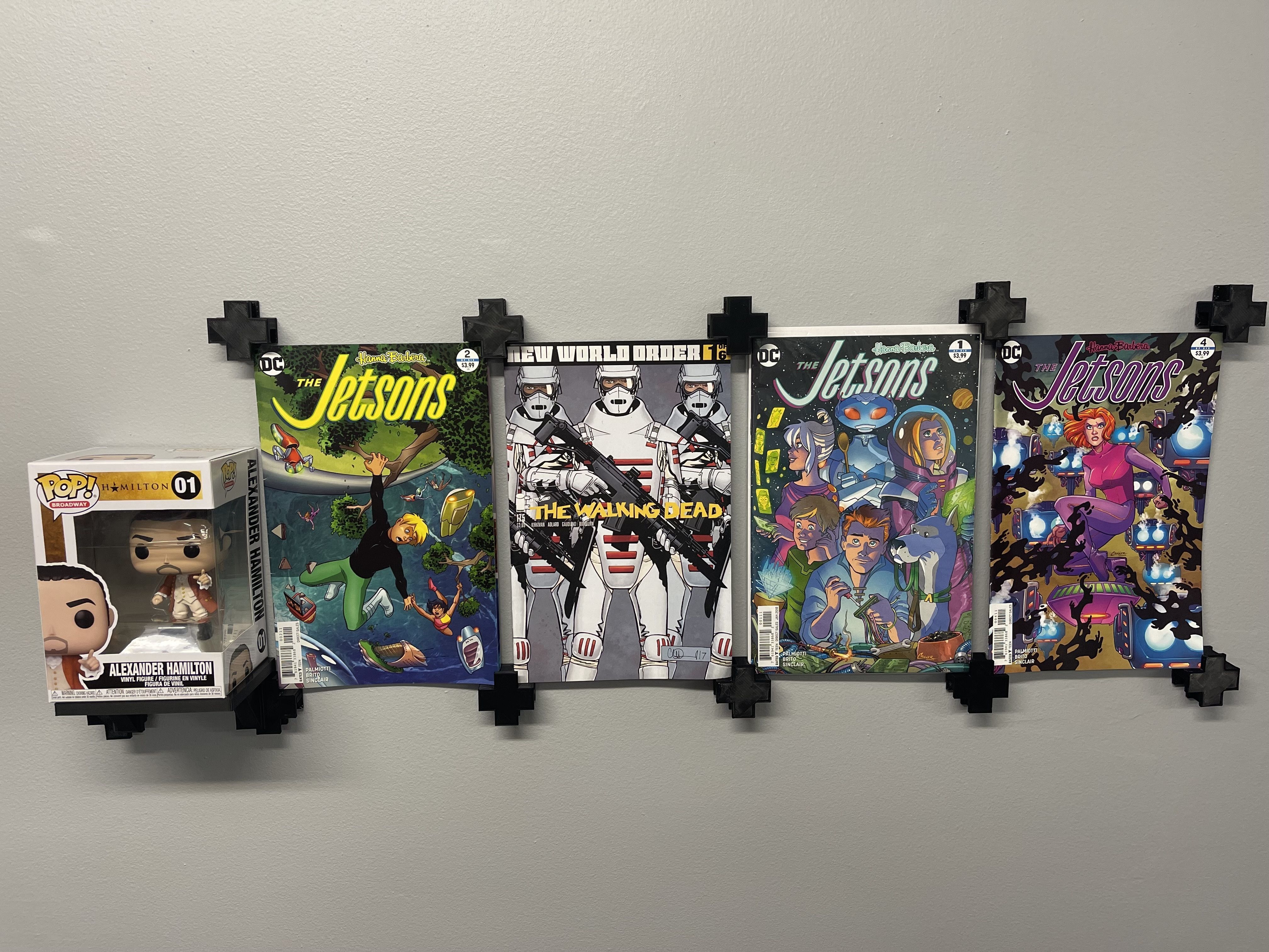 GRID MODULAR RECORD COMIC COLLECTIBLE MOUNT AND FUNKO SHELF 3D model 3D ...