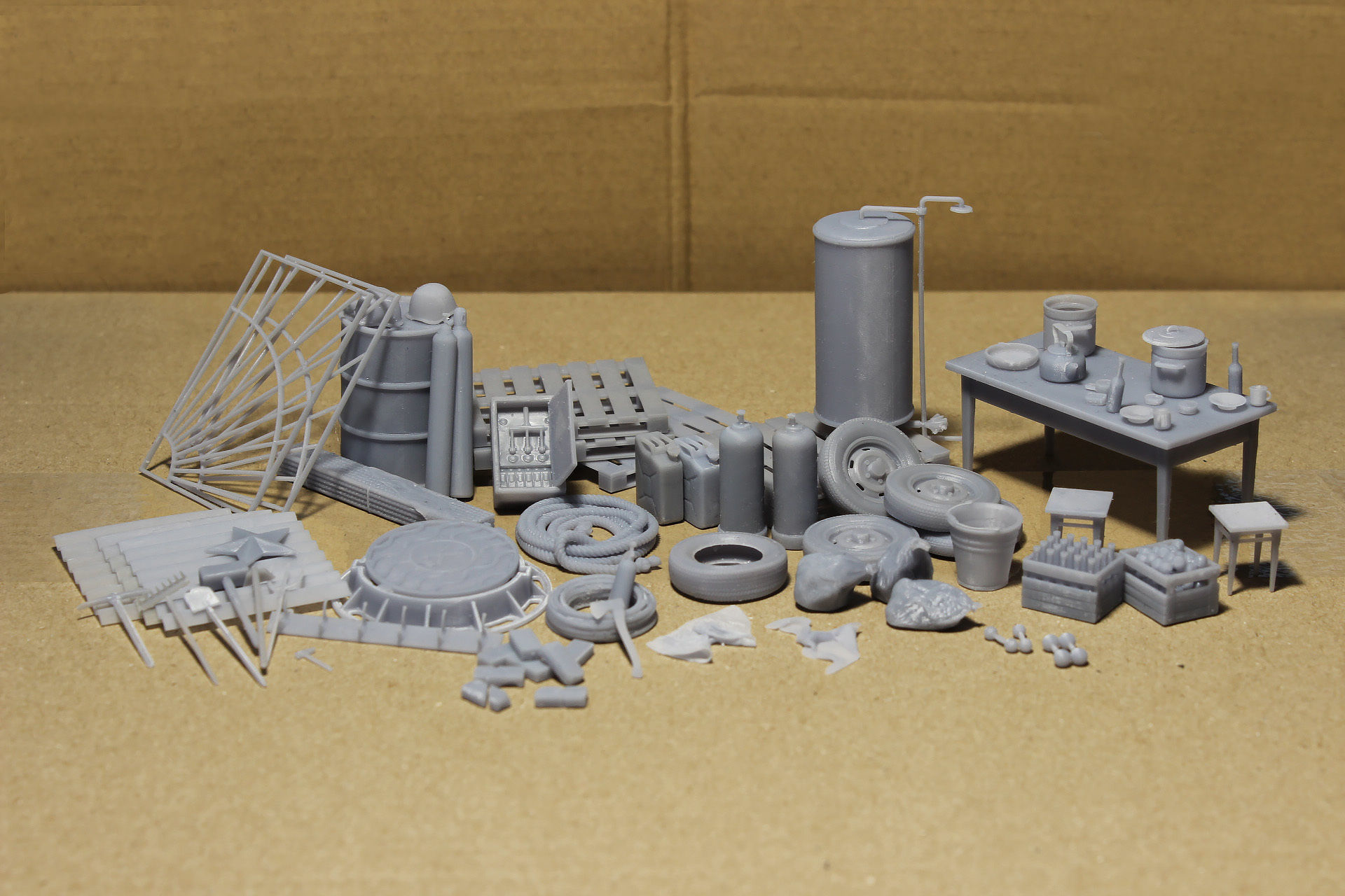 Soviet Warehouse Diorama Pack 3D model 3D printable | CGTrader