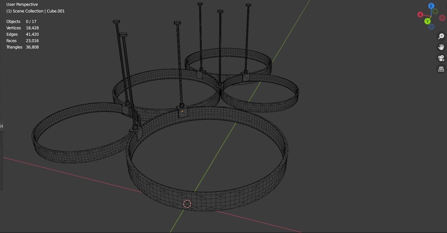 Circle lamp free 3D model | CGTrader