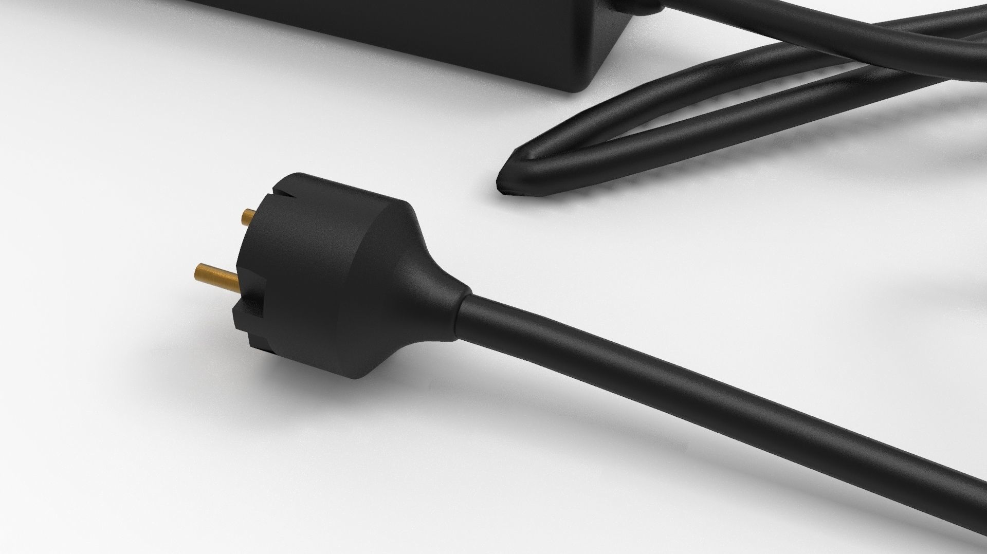 FOUR INPUT CORDED SOCKET 3D model | CGTrader