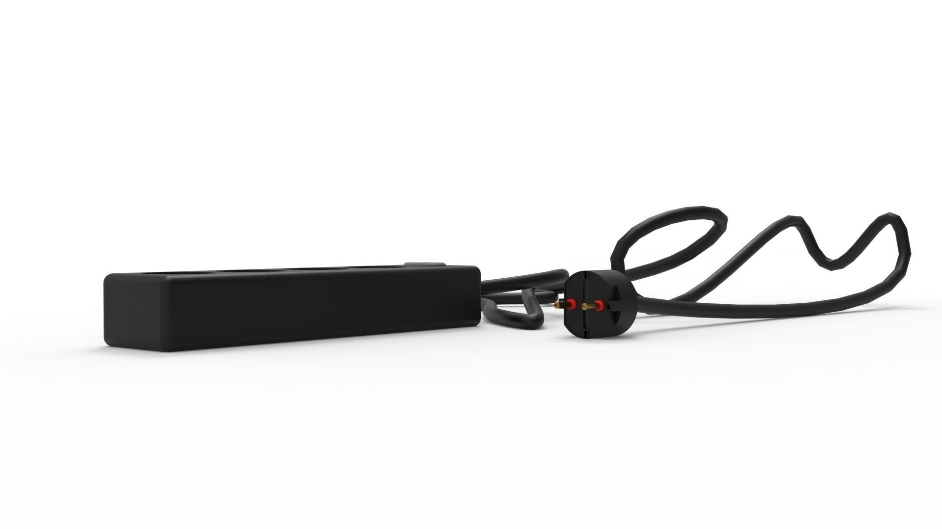 FOUR INPUT CORDED SOCKET 3D model | CGTrader