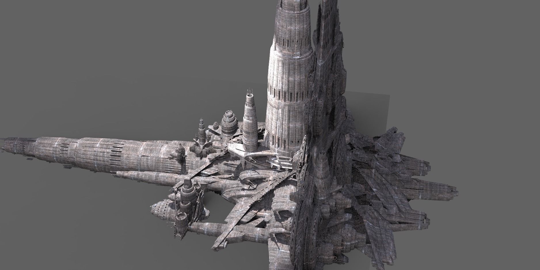 Ancient Babylon City Star Freighter 3D model | CGTrader